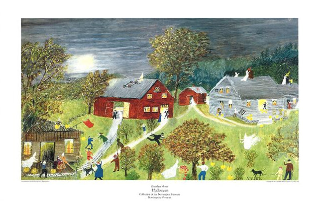 Grandma Moses: Unframed Print, 'Halloween' – Bennington Museum STORE