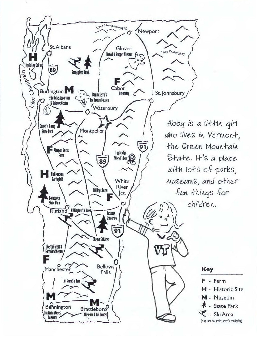 Howard Printing: Coloring Book, 'Abby in Vermont' – Bennington Museum STORE