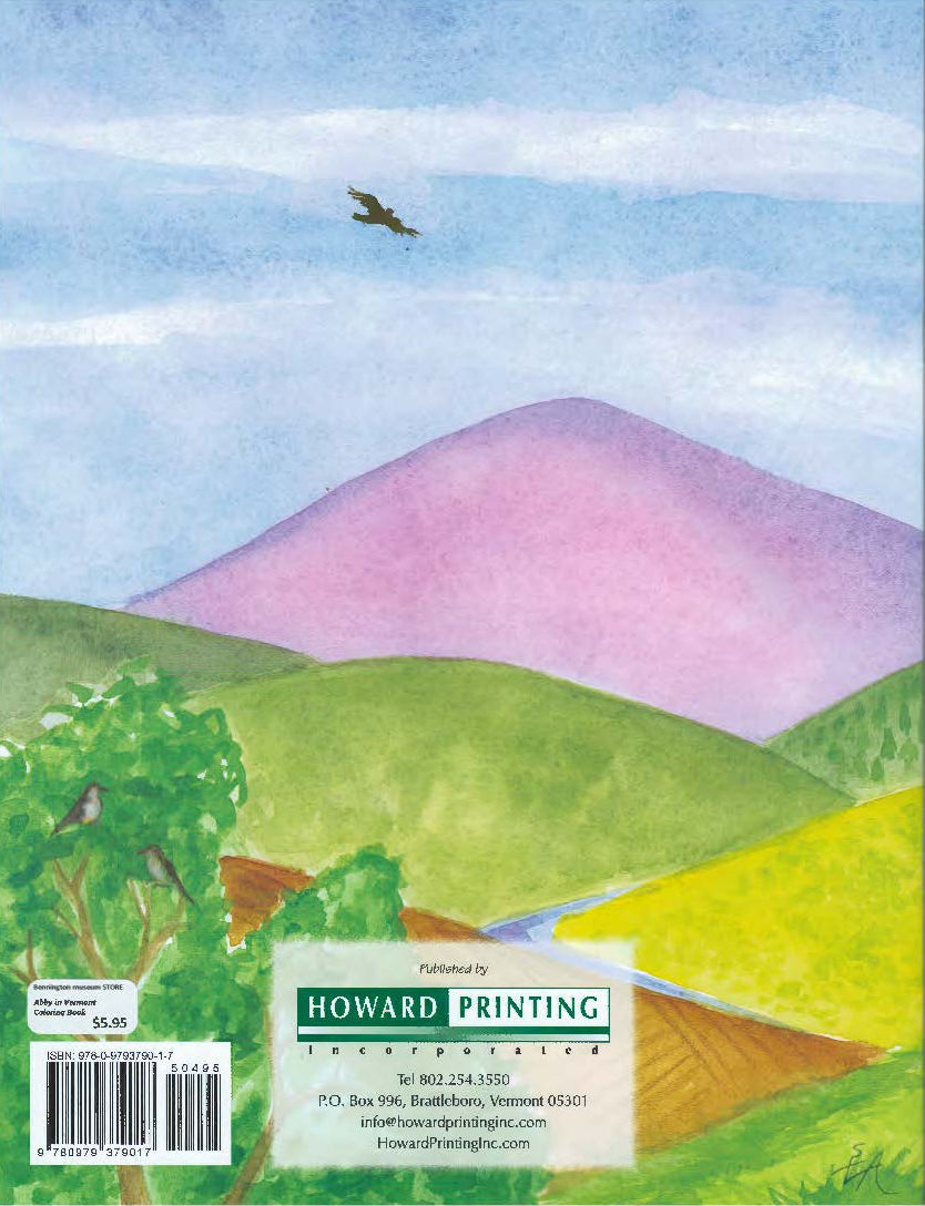 Howard Printing: Coloring Book, 'Abby in Vermont' – Bennington Museum STORE