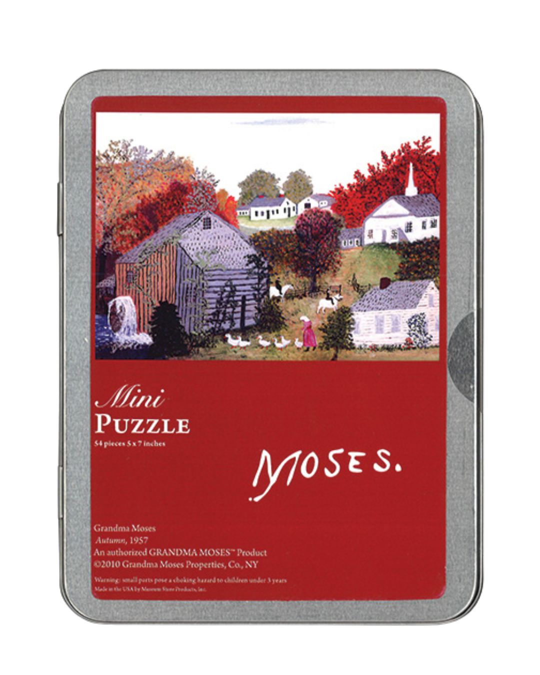 Grandma Moses: Puzzle (Tin), 'Autumn' – Bennington Museum STORE