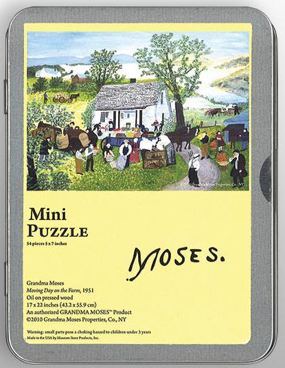 Grandma Moses: Puzzle (Tin), 'Moving Day on the Farm' – Bennington ...