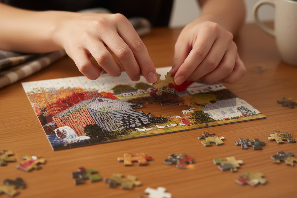 Grandma Moses: Puzzle, 'Autumn' – Bennington Museum STORE