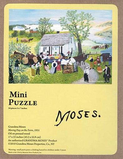 Grandma Moses: Puzzle, 'Moving Day on the Farm' – Bennington Museum STORE