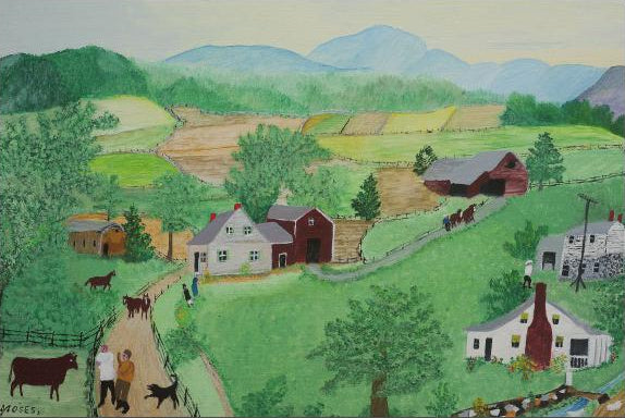 Grandma Moses: Postcard, 'Vermont' – Bennington Museum STORE